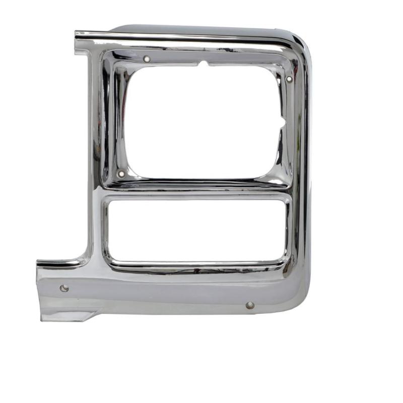 Headlamp Bezel - Square Headlamp - LH Chrome Plastic - 80 Chevy GMC C/K ...