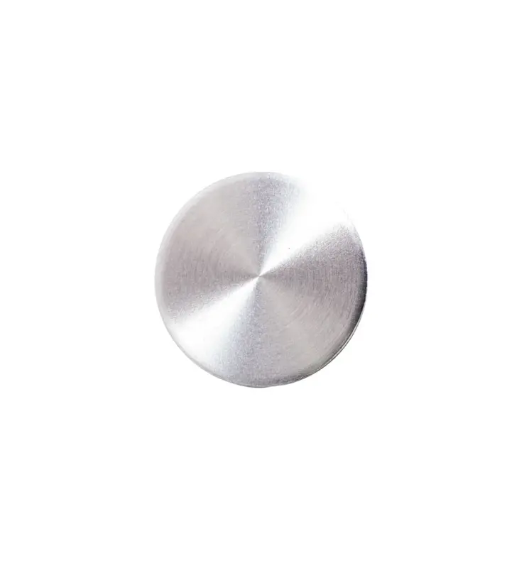 68–72 Ford Window Crank Screw Cover Brushed Aluminum | AMD