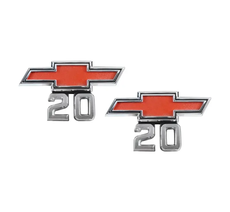 Front Fender Emblems - "20" - Pair - 67-68 Chevy C/K Pickup Truck Suburban