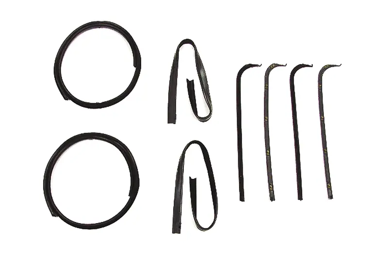 Front Door Window Channel Kit - Black Bead Felts - 8pcs - 67-70 F100 ...