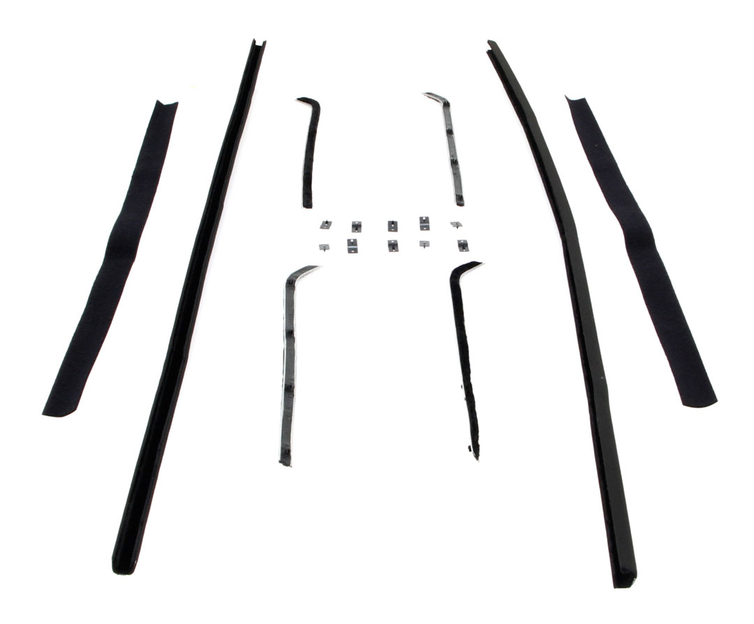 Front Door Window Channel Seal Kit (8pcs, Glass Runs, Beltlines ...