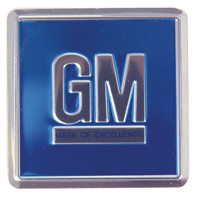 Door Decal - Blue Foil "GM Mark Of Excellence"