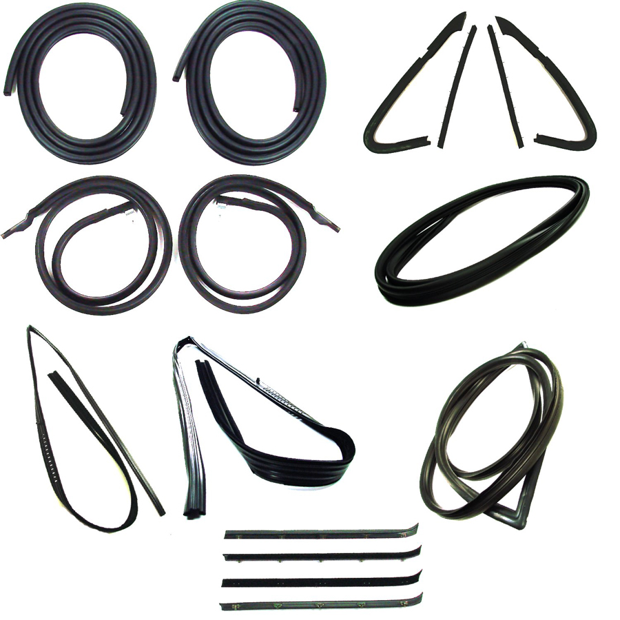 Weatherstrip Kit - Full - w/o Reveal Trim Groove - w/ 2pc Vent Window ...