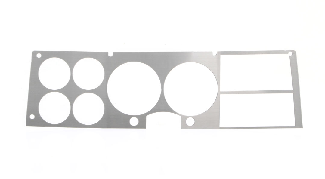 Dash Instrument Bezel Trim - Brushed Aluminum - 81-91 Chevy GMC C/K ...