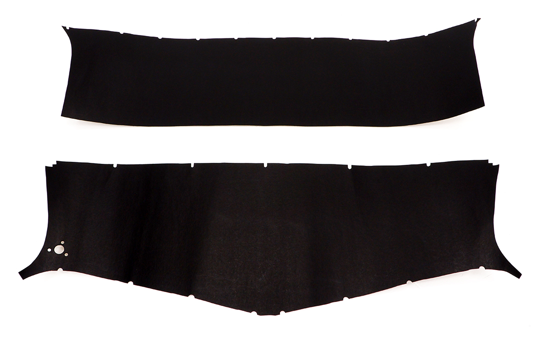 Interior Headliner Kit - Black - 2pc - 49-50 Chevy GMC Pickup Truck