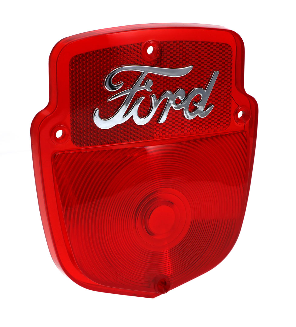 Tail Lamp Lens - w Ford Script Logo - LH or RH - 55-60 F100 F250 F350 ...