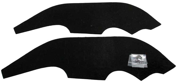 Inner Fender Dust Shield Set w/ Hardware - 1968 Chevy II Nova