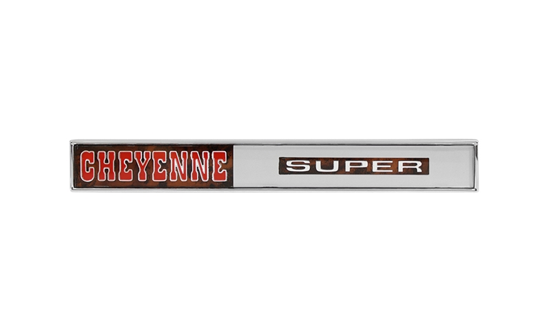 Glove Box Door Emblem - CHEYENNE SUPER - 71 Chevy CK Pickup Truck